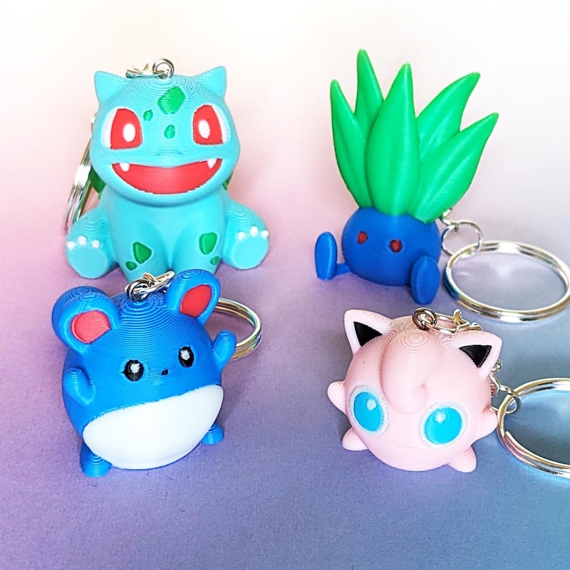Pokémons Keychain - Etsy