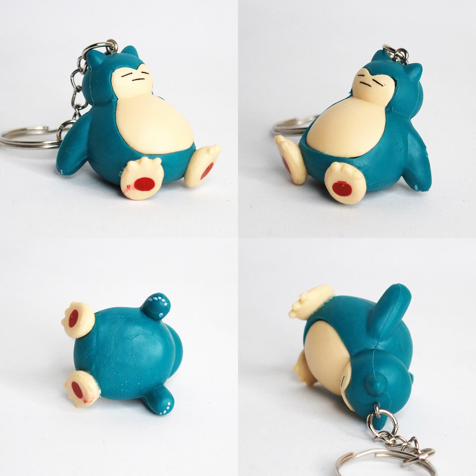 Handmade Snorlax Keychain - Etsy