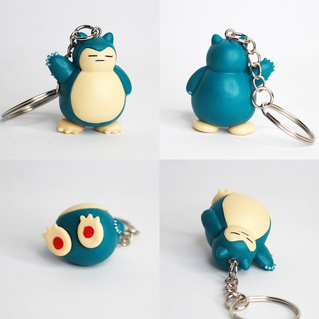 Handmade Snorlax Keychain - Etsy