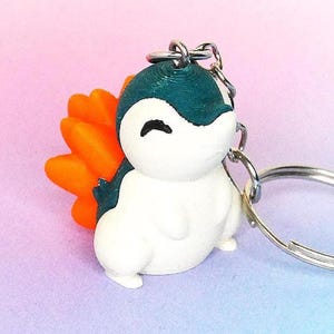 Cyndaquil Handmade Cute Chibi 3D Printed Keychain, Charm, Figure, Retro ...
