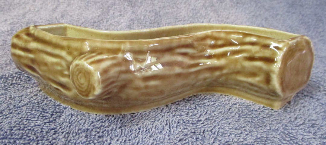 Wade England Log Bud Vase - Brown Curved Log - Etsy
