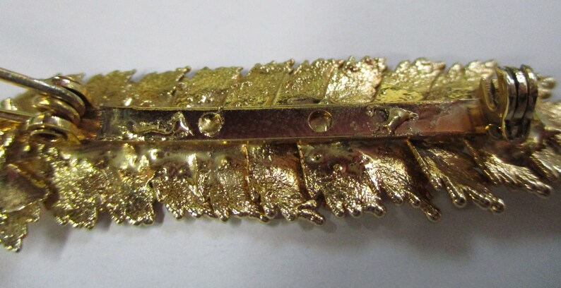 Mokai New Zealand Native Exotic Specimen Fern Brooch - 5.5cm Long ...