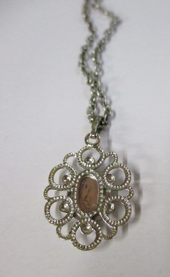Ariki New Zealand Paua Rhodium Plate Necklace and Pen… - Gem