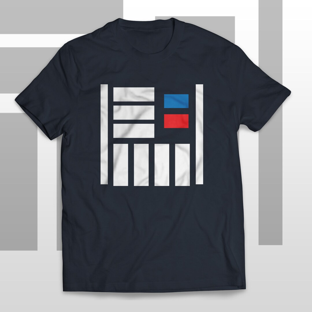 Star Wars T-shirt Darth Vader Buttons Black Cotton Tee - Etsy