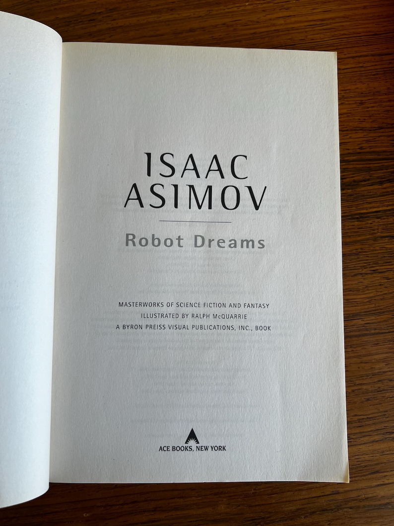 Robot Dreams Isaac Asimov Illustrated Short Story Collection - Etsy