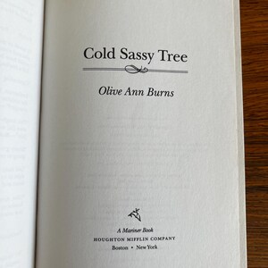 Cold Sassy Tree Olive Ann Burns - Etsy