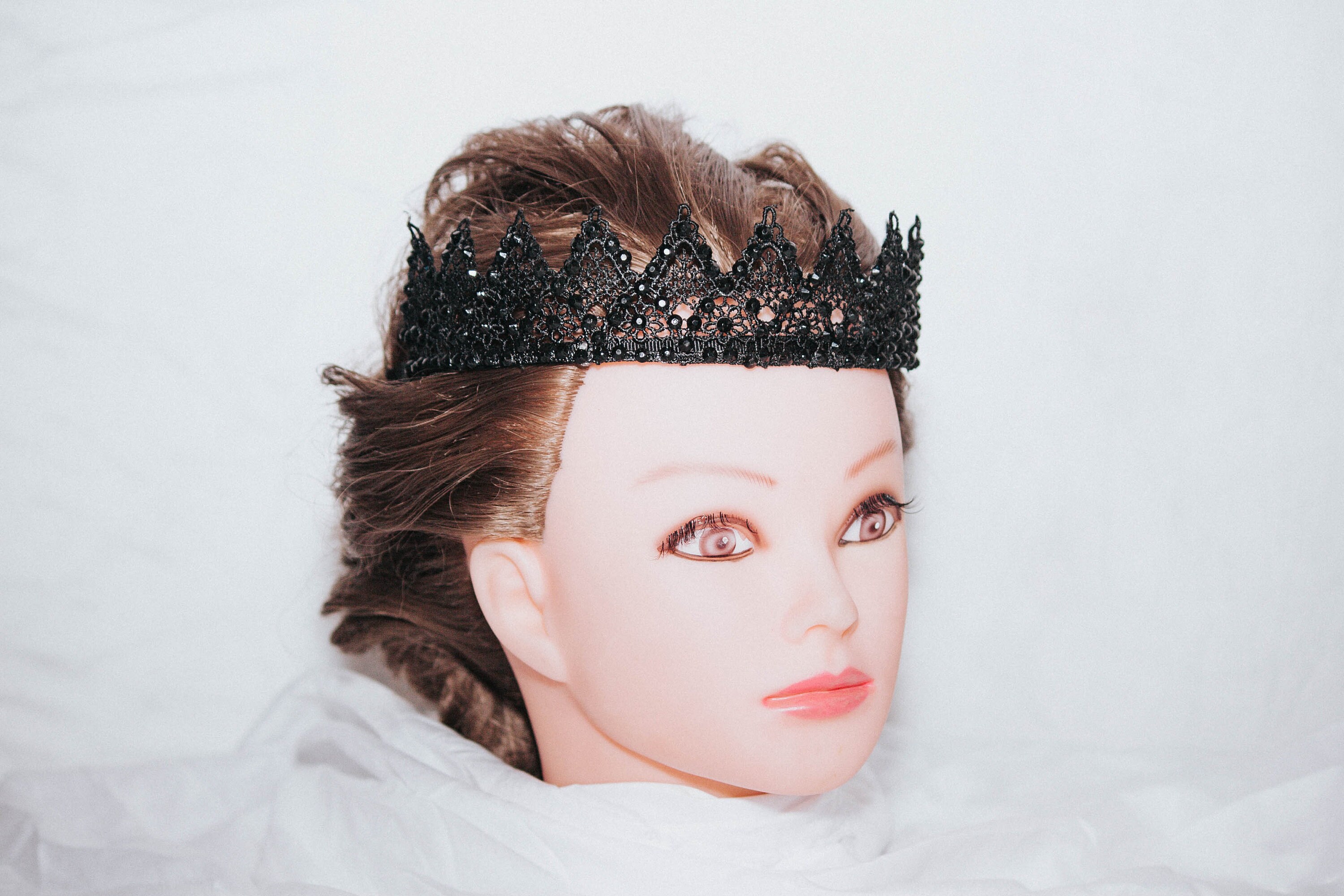 Wedding Black Queen Black Lace Crown Evil Queen Crown Gothic | Etsy