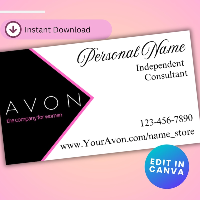Avon Business Cards - Etsy