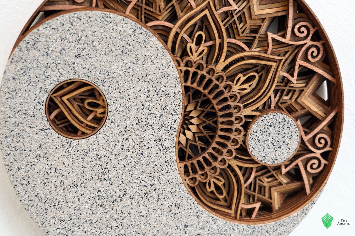 Yin Yang Multilayer SVG/ 3D Layer/ Plywood Cutting/ Paper - Etsy UK