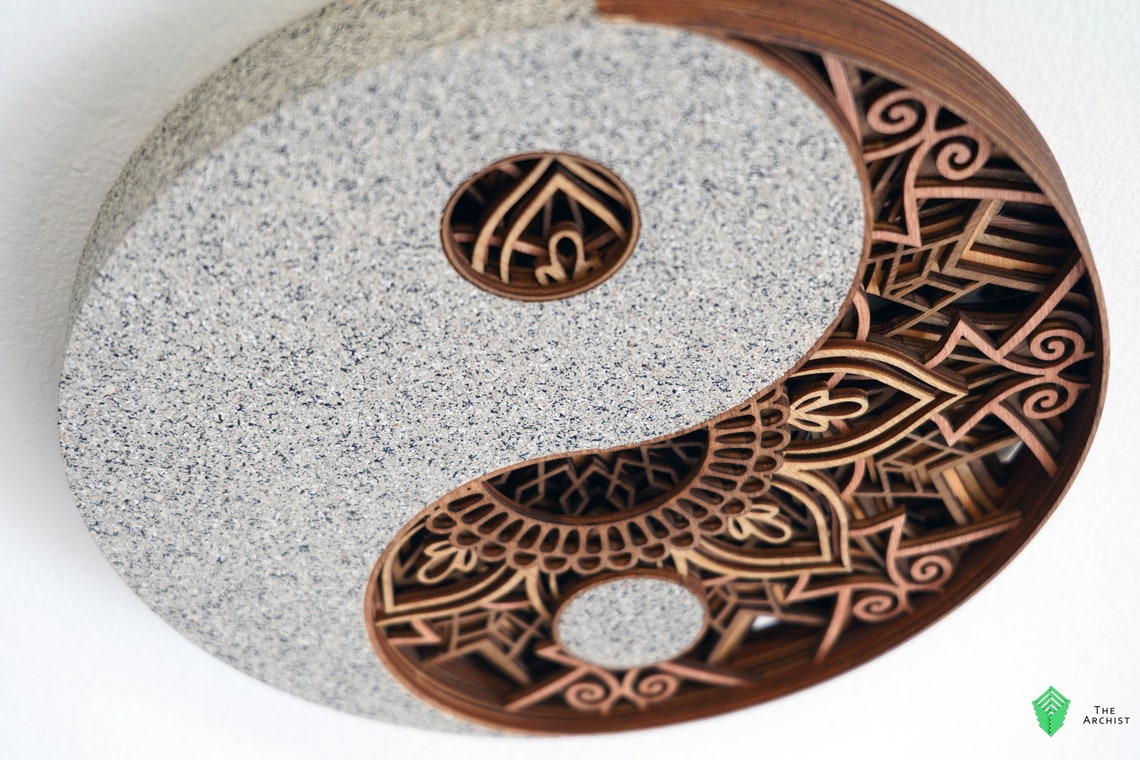 Yin Yang Multilayer SVG/ 3D Layer/ Plywood Cutting/ Paper - Etsy UK