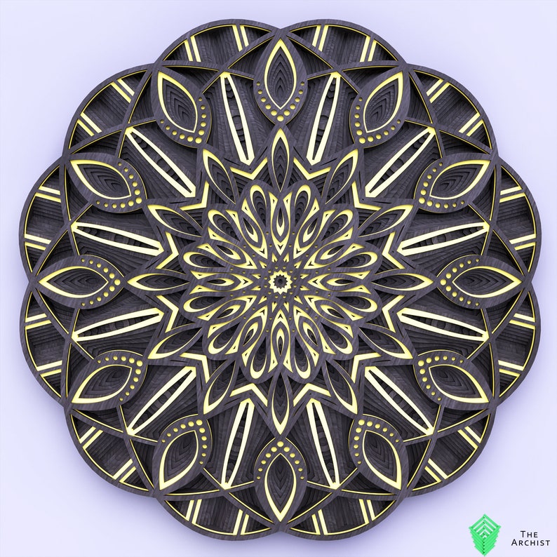 Laser Cut File, Geometric Wall Art, Cnc File, Instant Download, 3d ...