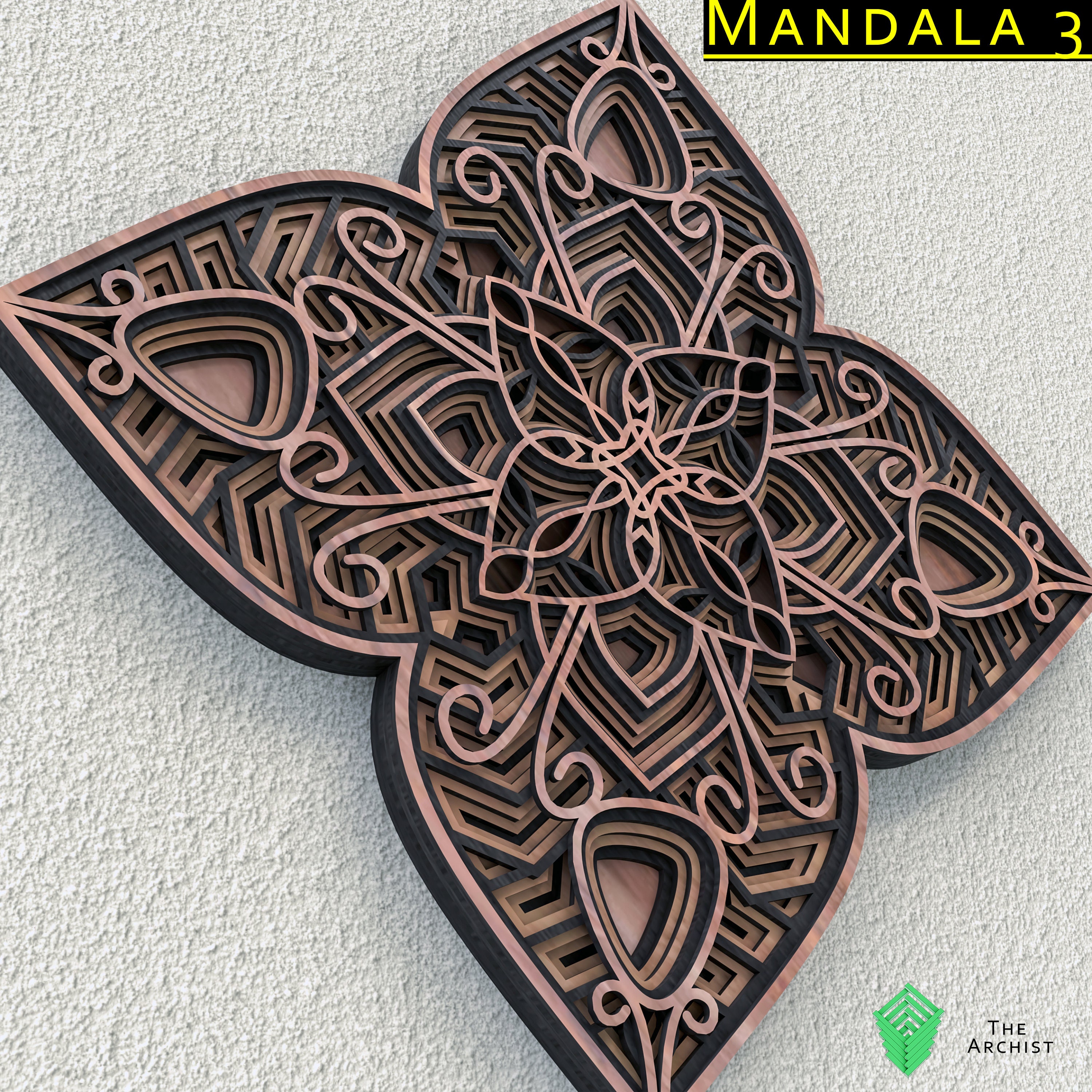M3 Mandala svg Laser Cut DXF Mandala Mandala file | Etsy