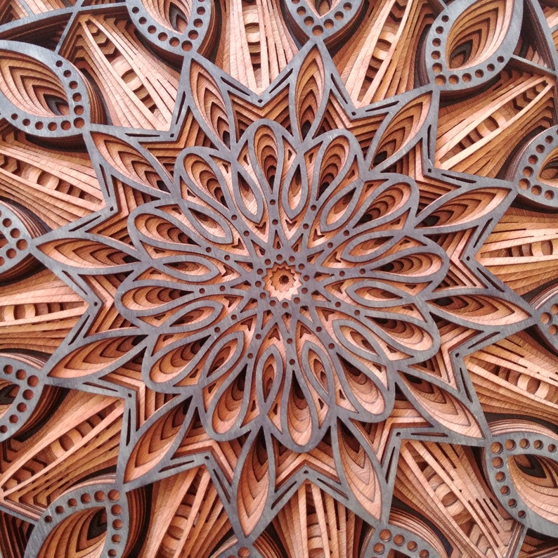 Laser Cut File, Geometric Wall Art, Cnc File, Instant Download, 3d ...