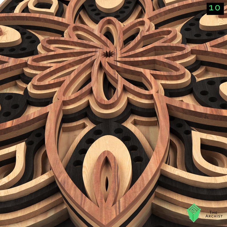 Laser Cut File Geometric Wall Art Cnc File Instant - Etsy