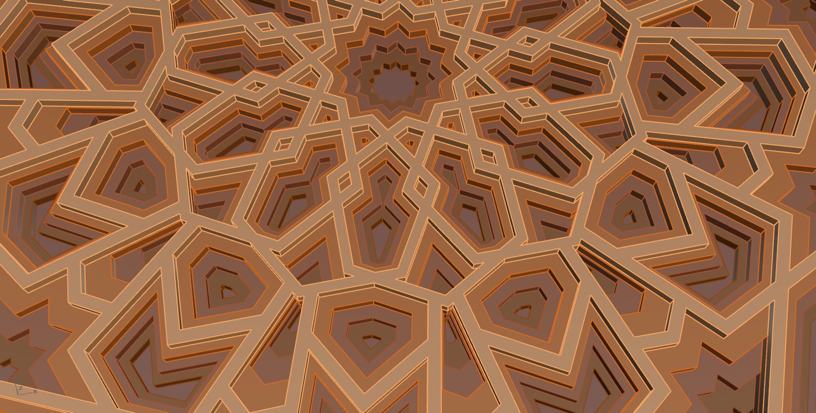 Laser Cut File Geometric Wall Art Cnc File Instant | Etsy