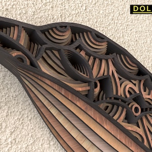 Dolphin Layered Double Sided Laser Cut File, Dolphin, Cnc File, 3d ...