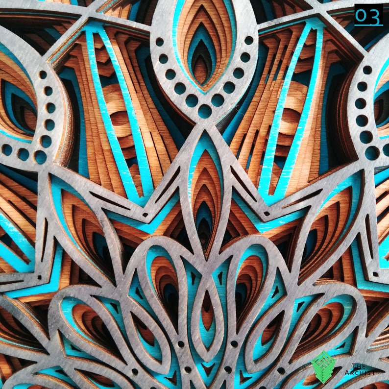 Laser Cut File, Geometric Wall Art, Cnc File, Instant Download, 3d ...