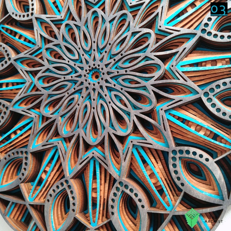 Laser Cut File, Geometric Wall Art, Cnc File, Instant Download, 3d ...