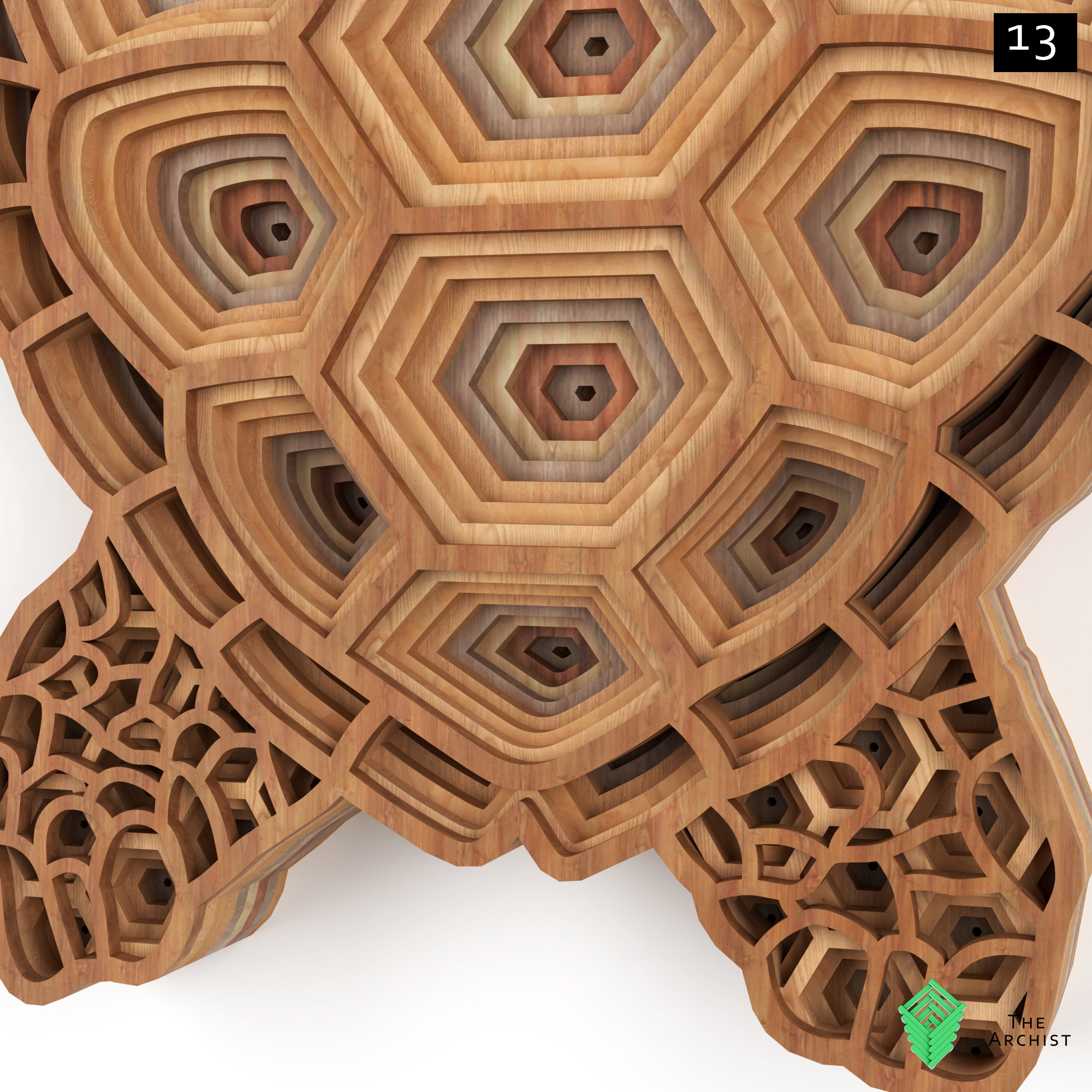 Laser Cut File Geometric Wall Art Sea Turtle Wall Art Cnc - Etsy