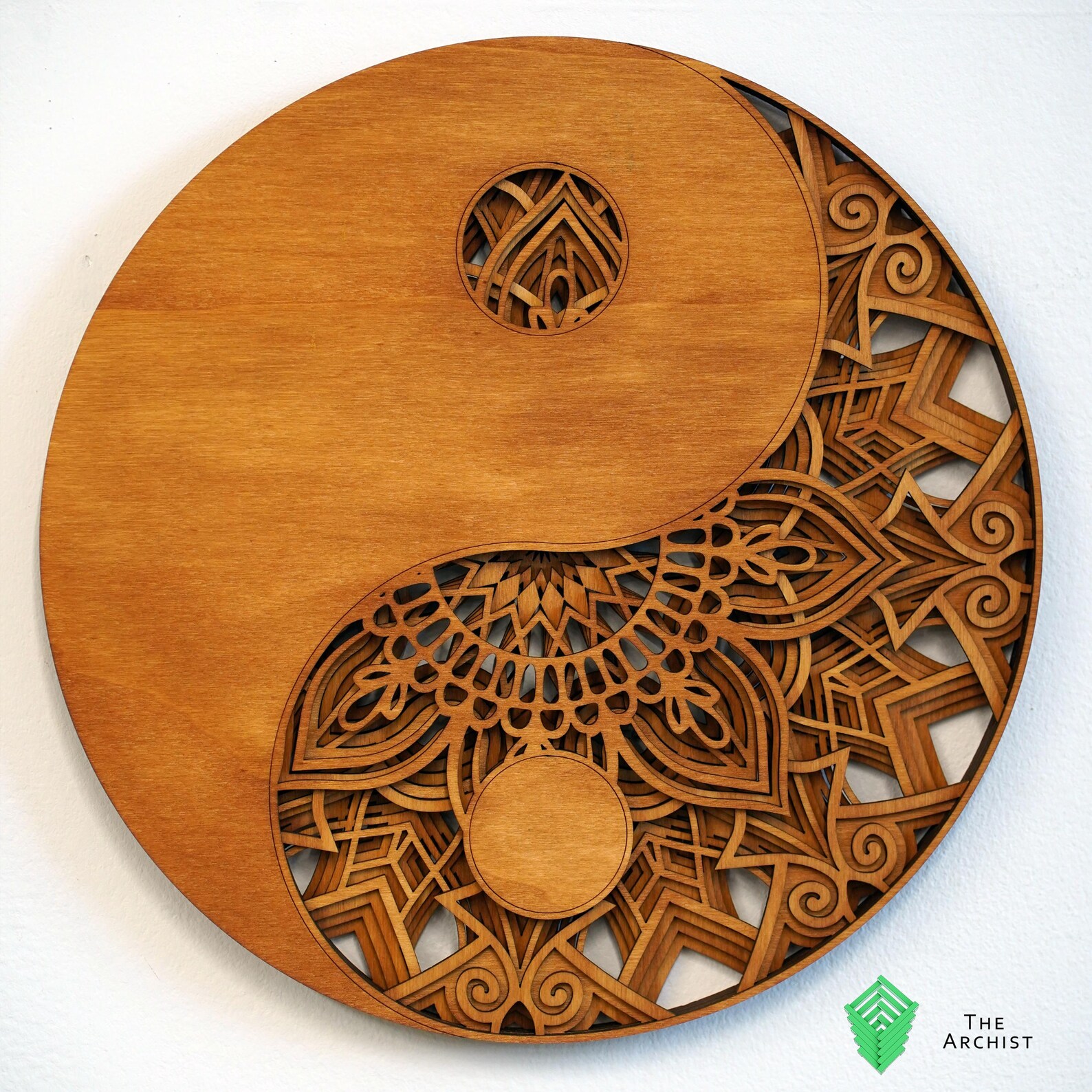Yin Yang Mandala SVG, Multilayer Plywood Laser Cut File (digital ...