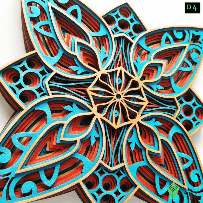 Laser Cut File Geometric Wall Art Cnc File Instant - Etsy