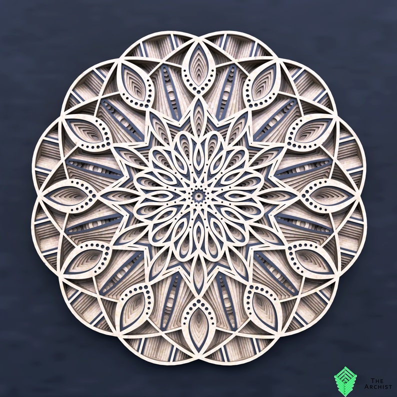 Laser Cut File, Geometric Wall Art, Cnc File, Instant Download, 3d ...