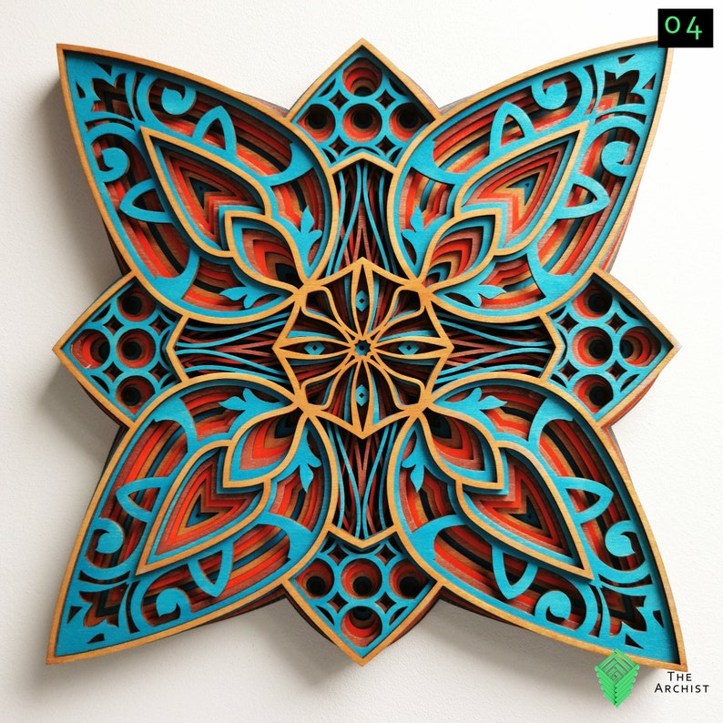 Laser Cut File Geometric Wall Art Cnc File Instant - Etsy