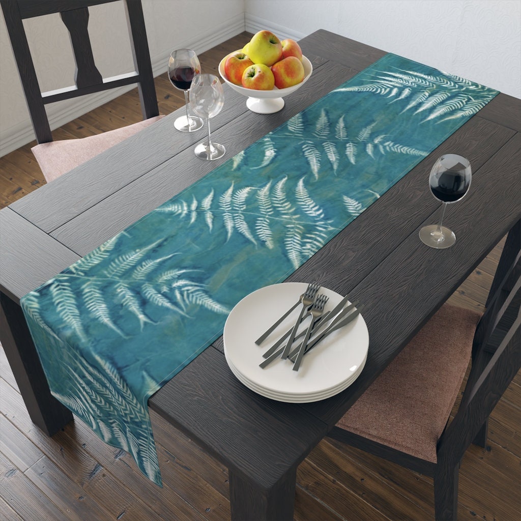 Fern Wet Cyanotype Table Runner - Etsy