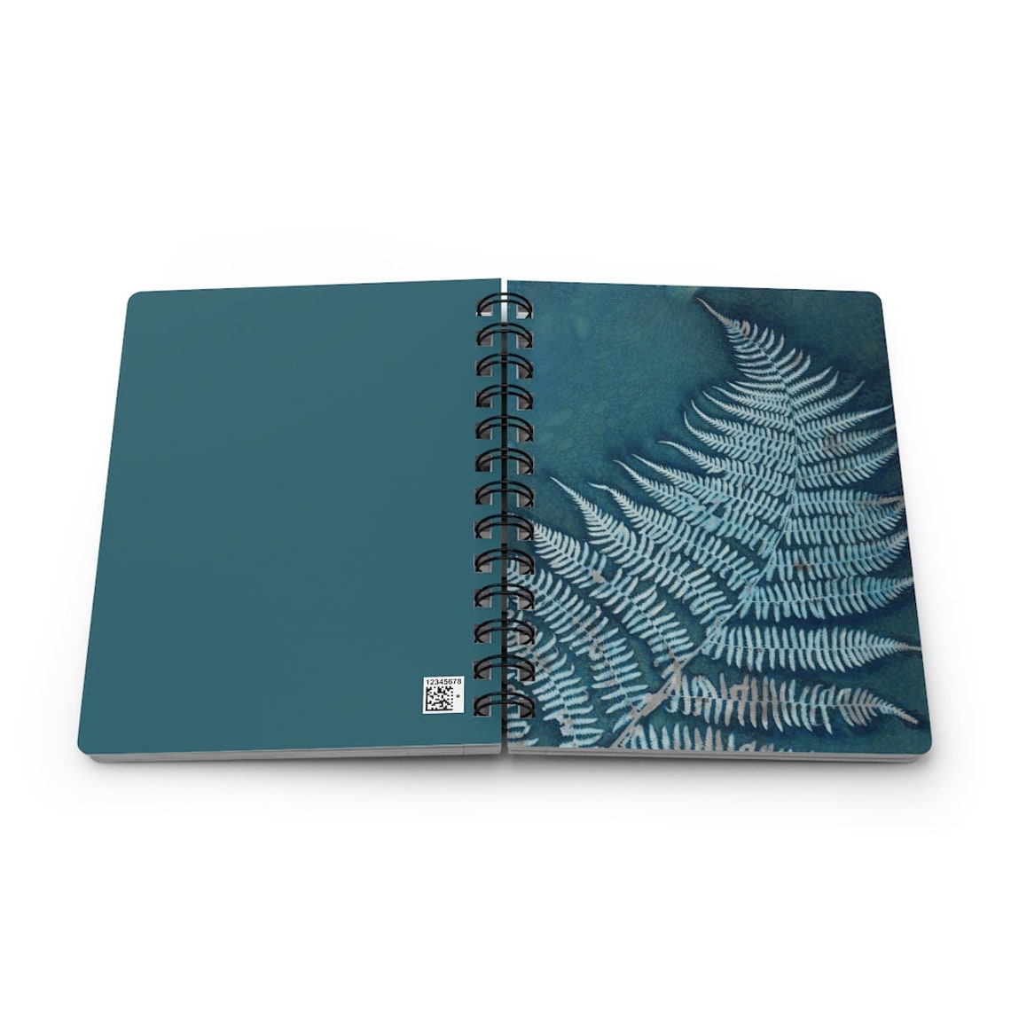 Fern Cyanotype Notebook Spiral Bound Lined Journal 5x7 - Etsy