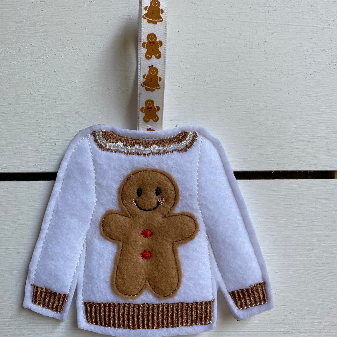 Gingerbread Man Ugly Christmas Sweater Hanging - Etsy