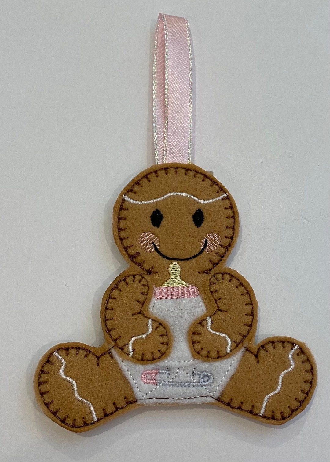 New Baby Ginger/baby/gingerbread Man Hanging Ornament - Etsy
