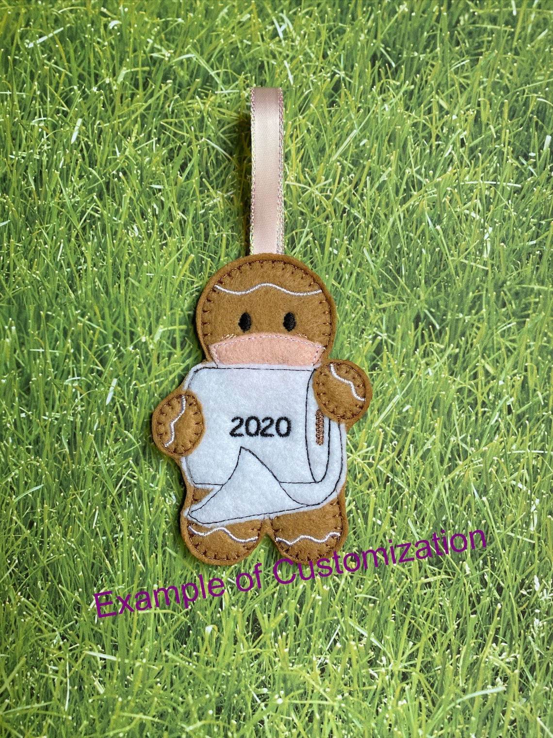 Blue Mask Toilet Paper Ginger/gingerbread Felt - Etsy