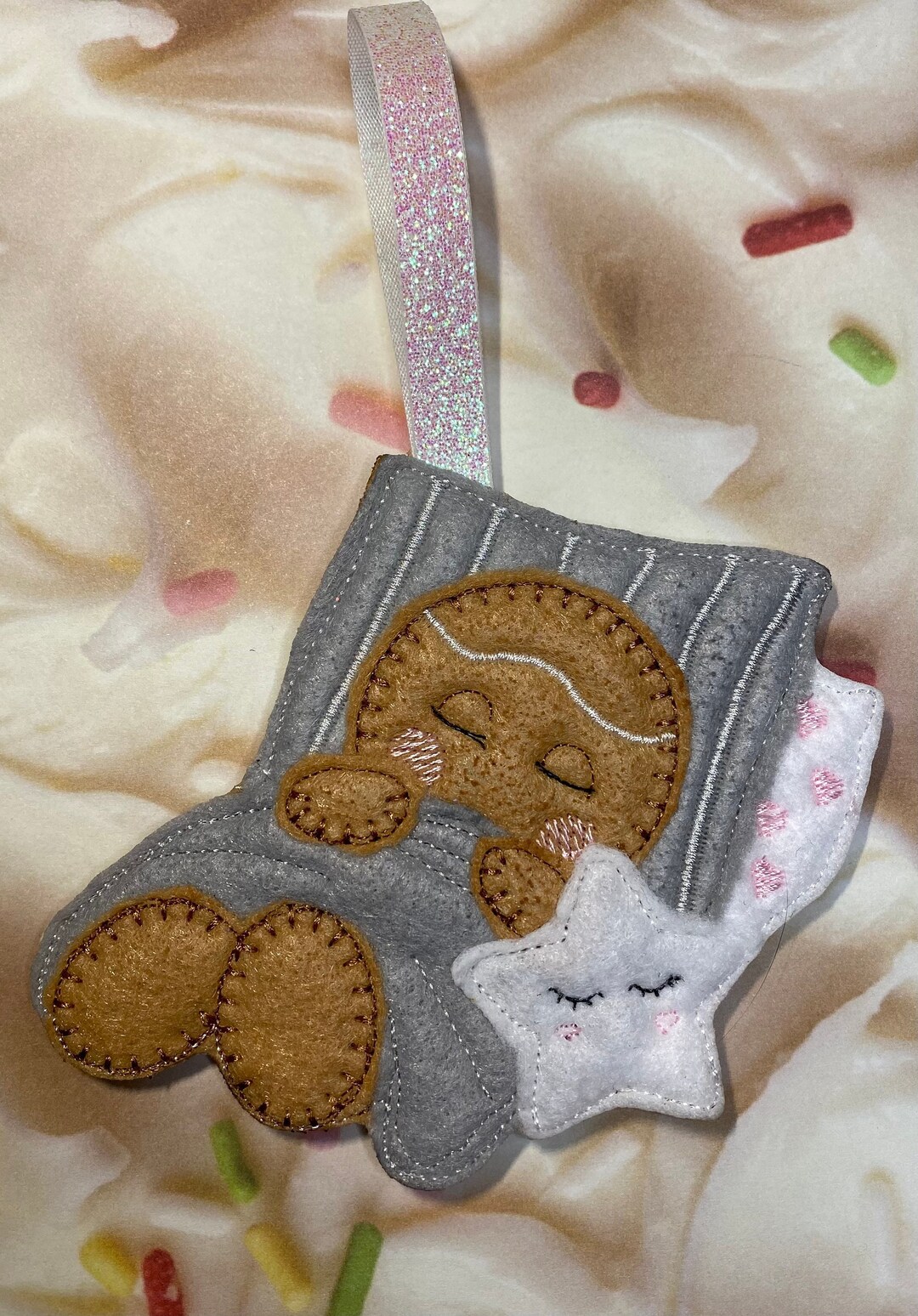 Ginger Bedtime Sleep Gingerbread Felt Ornaments/christmas/boy/girl/gift ...