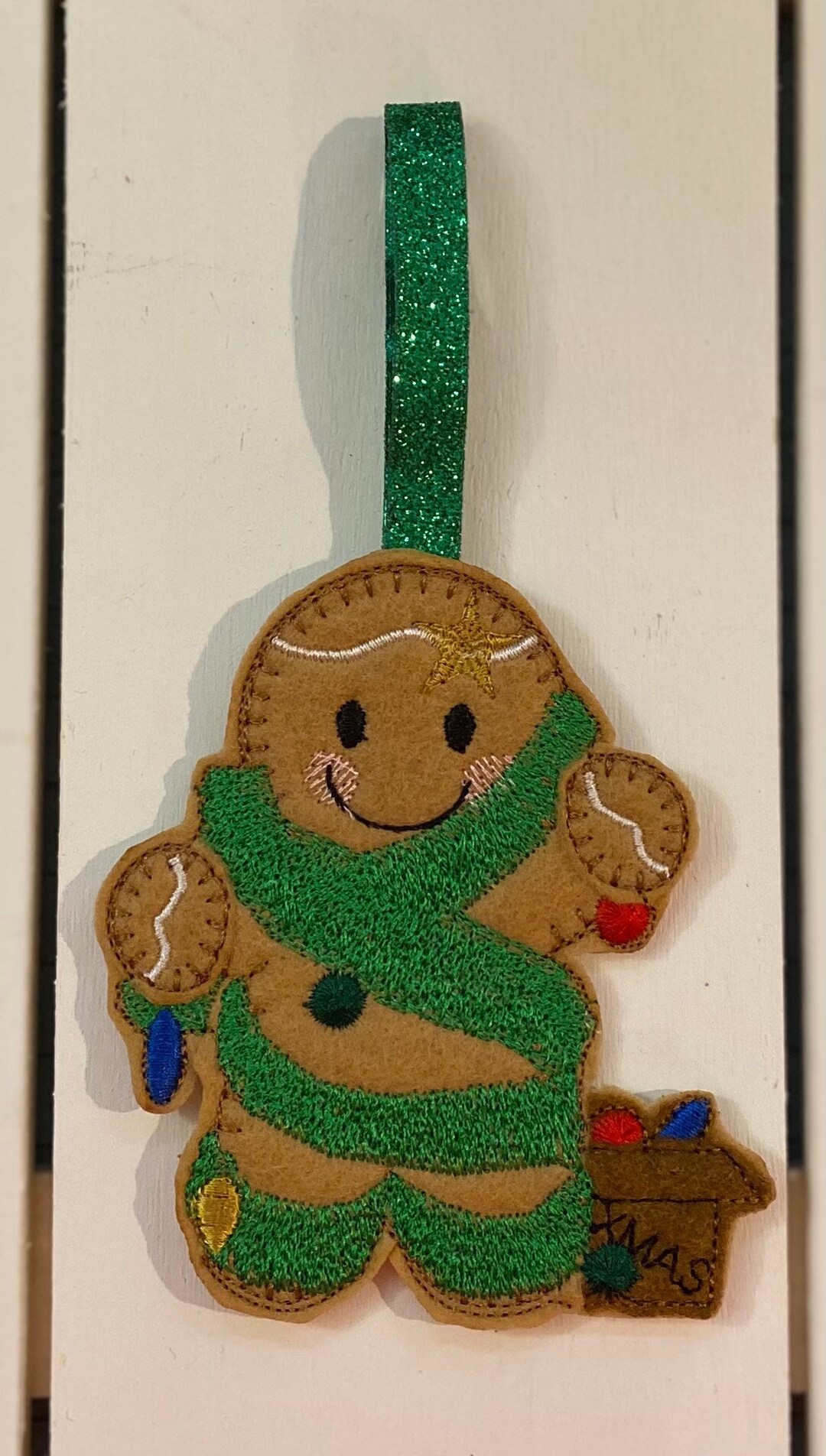 Ginger Tinsel Gingerbread Ginger/gingerbread Man Hanging Ornaments ...