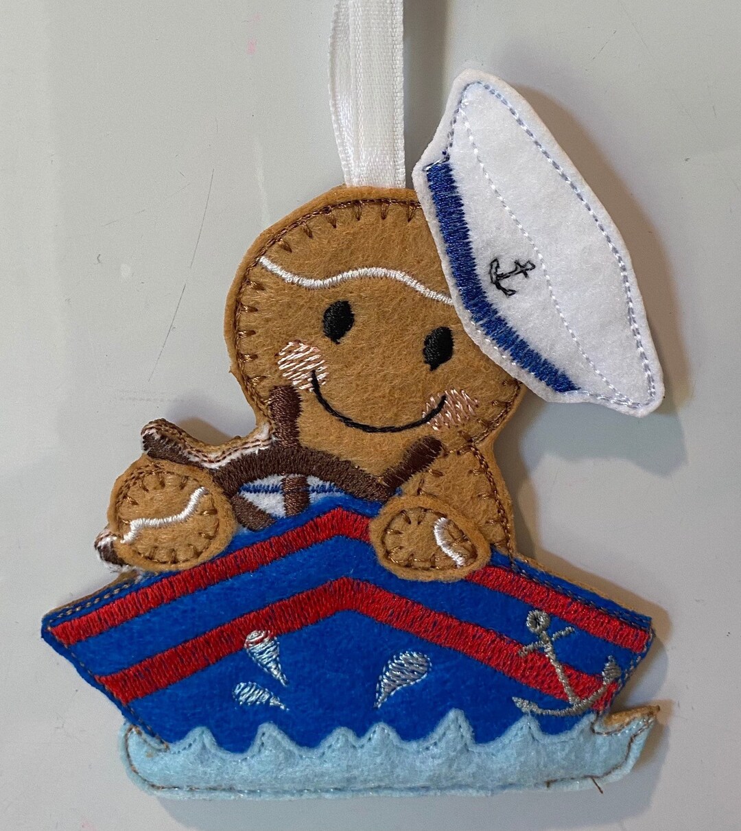 Boat Ginger, Gingerbread Felt Ornaments/christmas/boy/girl/gift Tag - Etsy