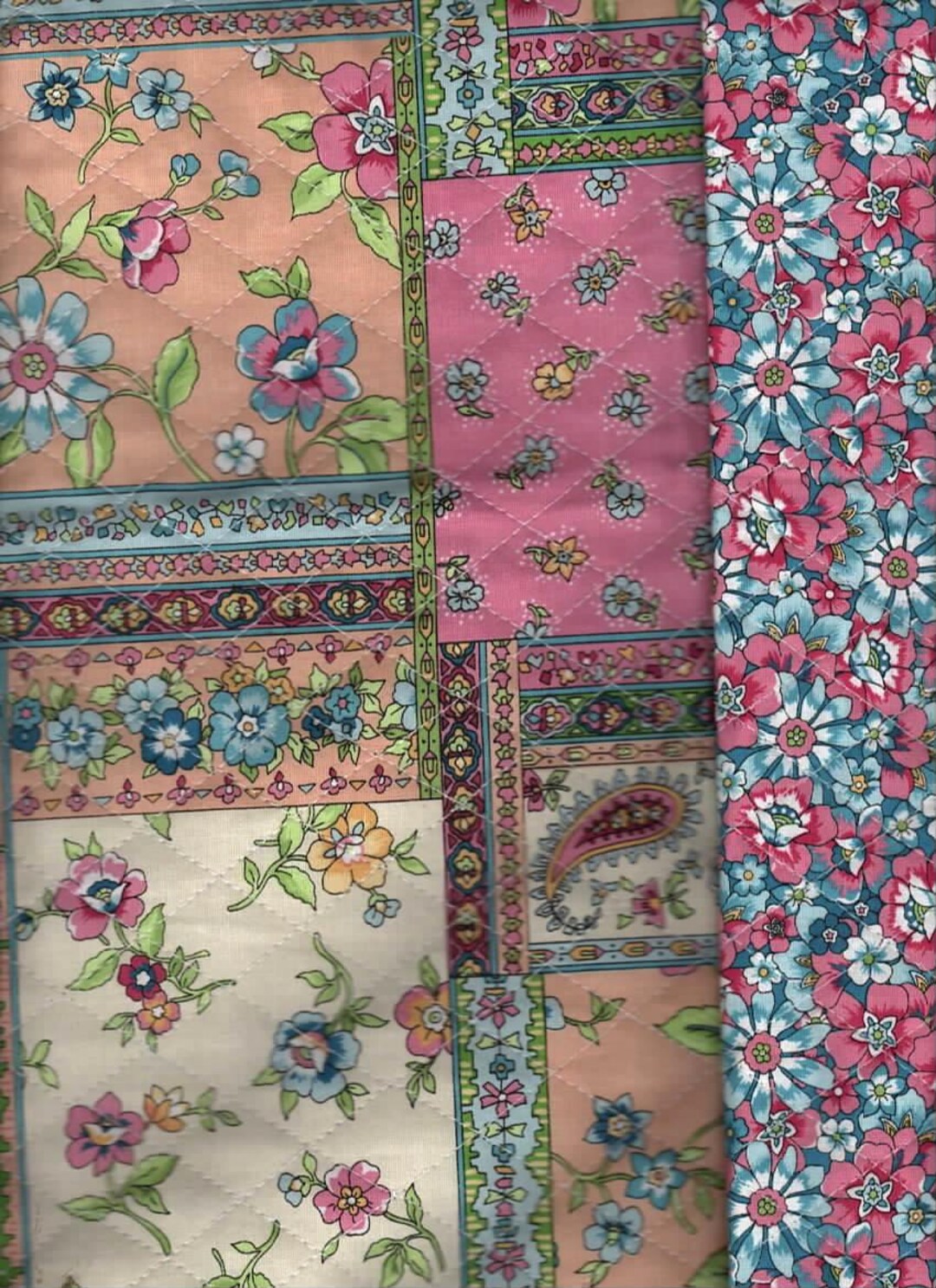 Pre Quilted,double Faced, Blocks Listed @ 1/2 Yd 43" Wide - Etsy