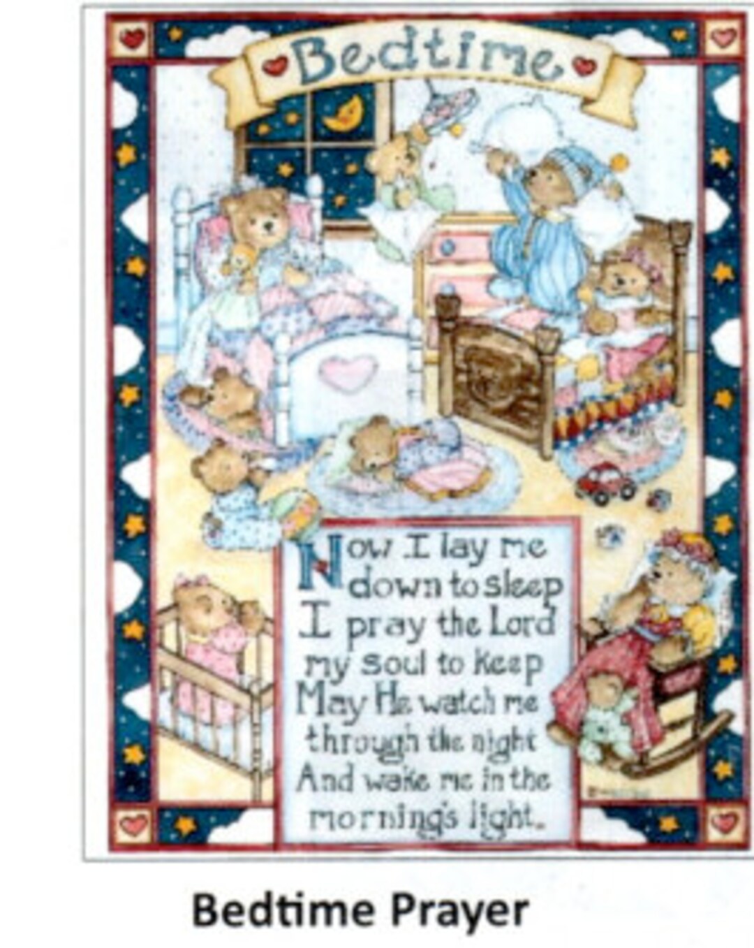 Bedtime Prayer,panel 35"x 44" - Etsy