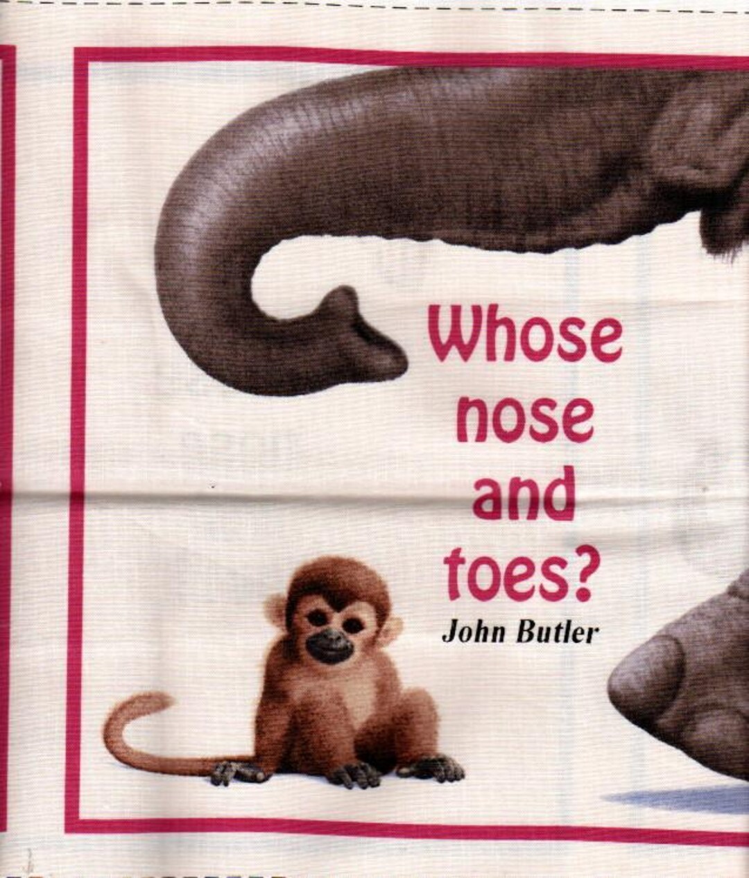 Cloth Book , Whose Nose and Toes, Elizabeth Studio7309 - Etsy