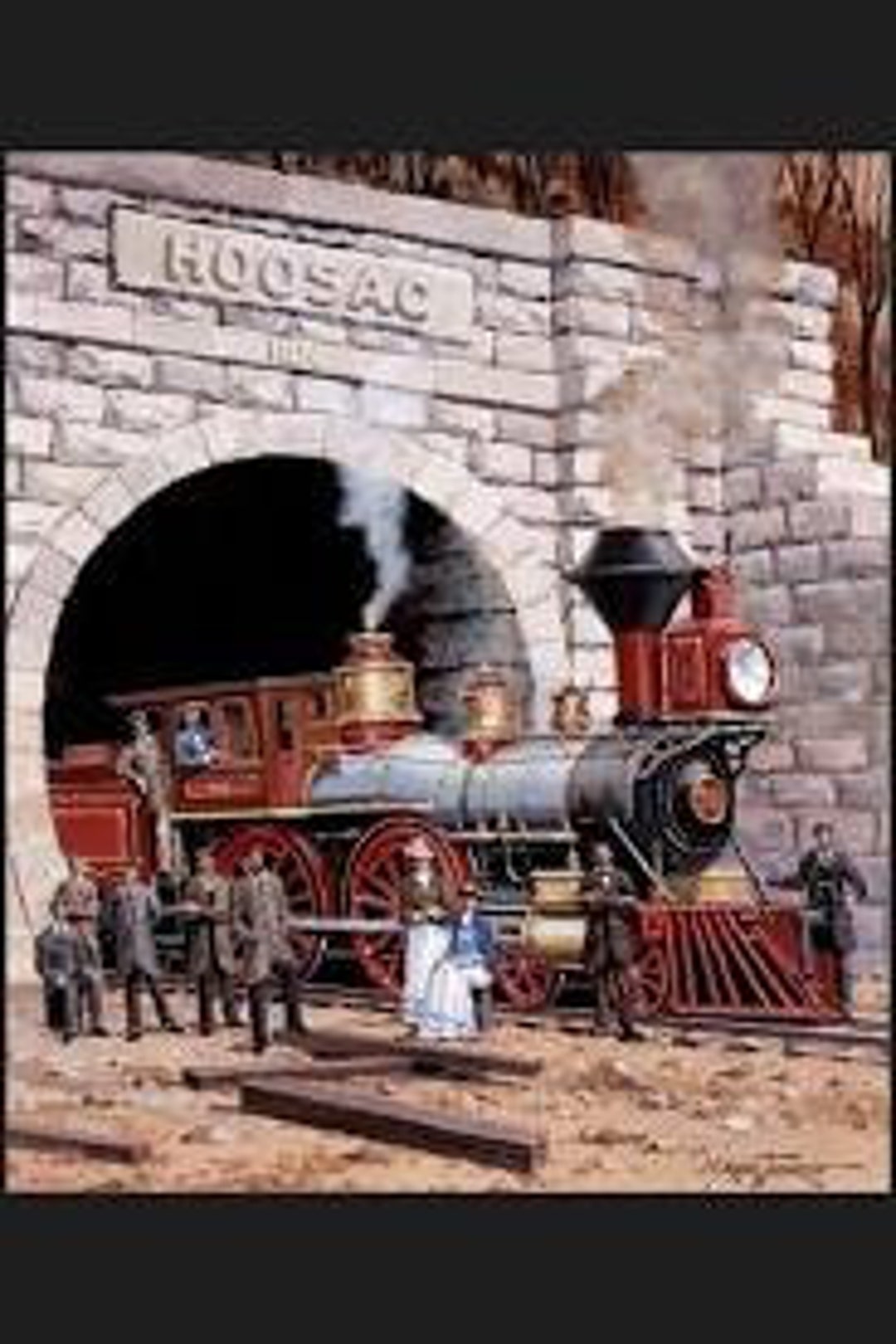Train, Massachusetts Locomotive Panel, 45'x 36" - Etsy