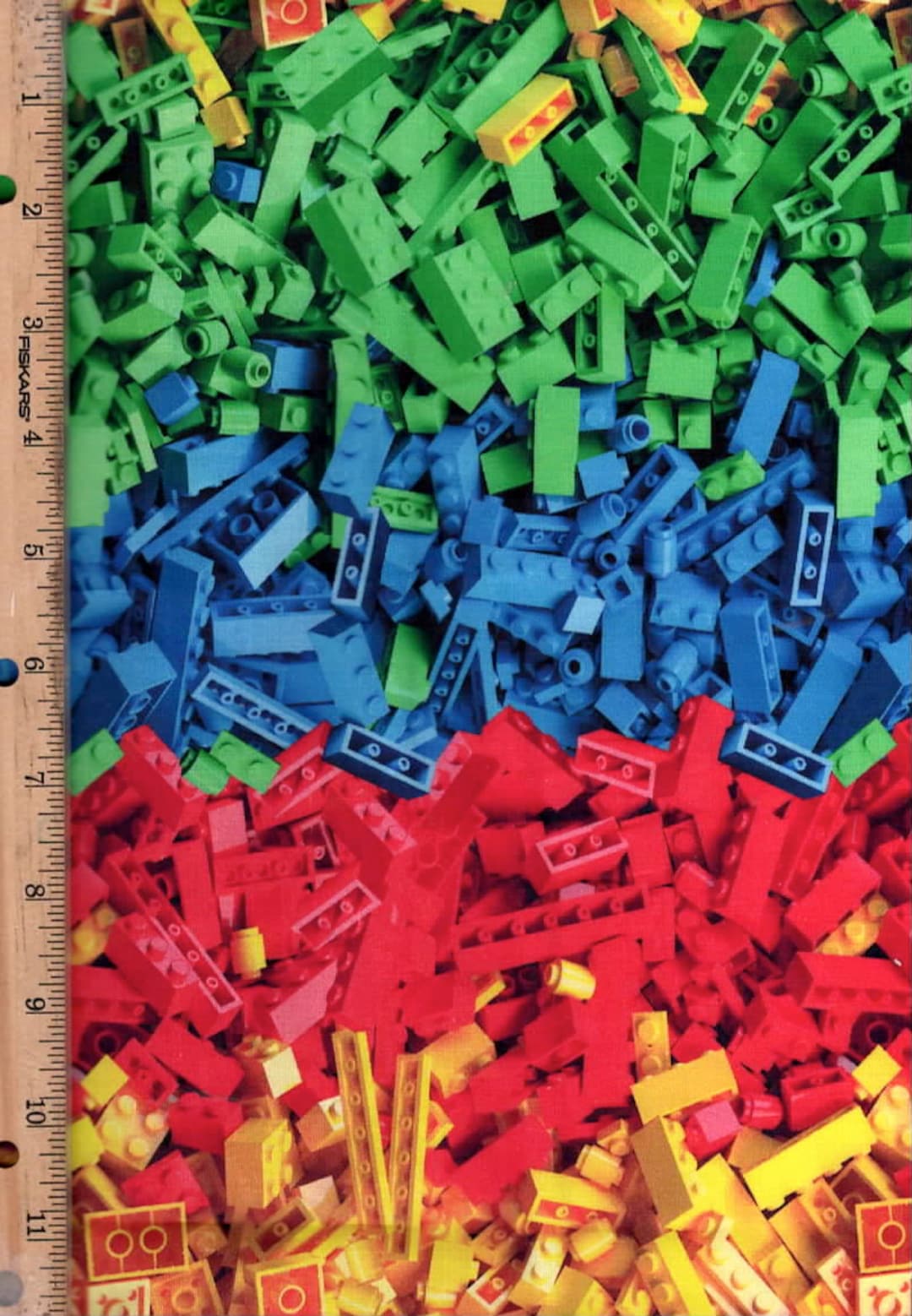 Rainbow Colored Building Blocks,45" Wide 100% Cotton,listed @ 1/2 Yard ...