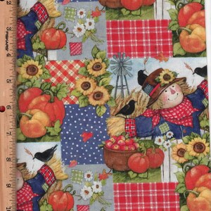 Fall Happy Scarecrow Patch, Listed @ 1/2 Yard CP77722 - Etsy