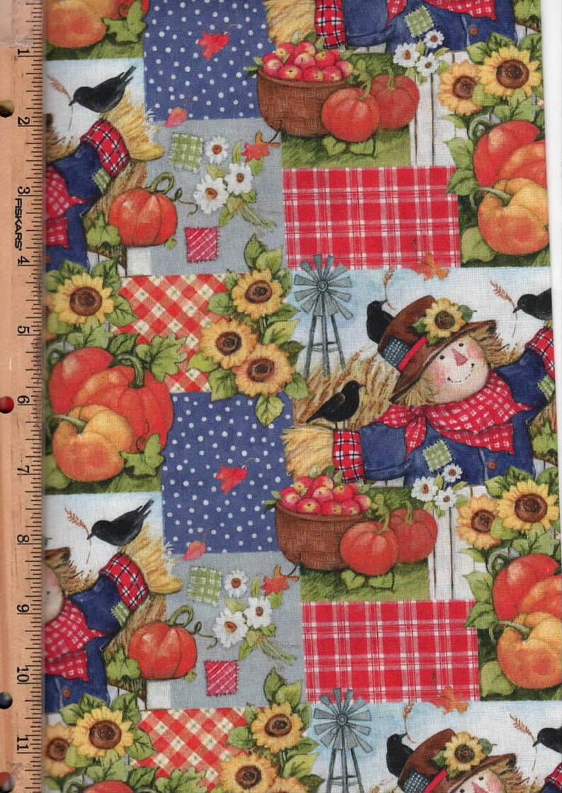 Fall Happy Scarecrow Patch, Listed @ 1/2 Yard CP77722 - Etsy