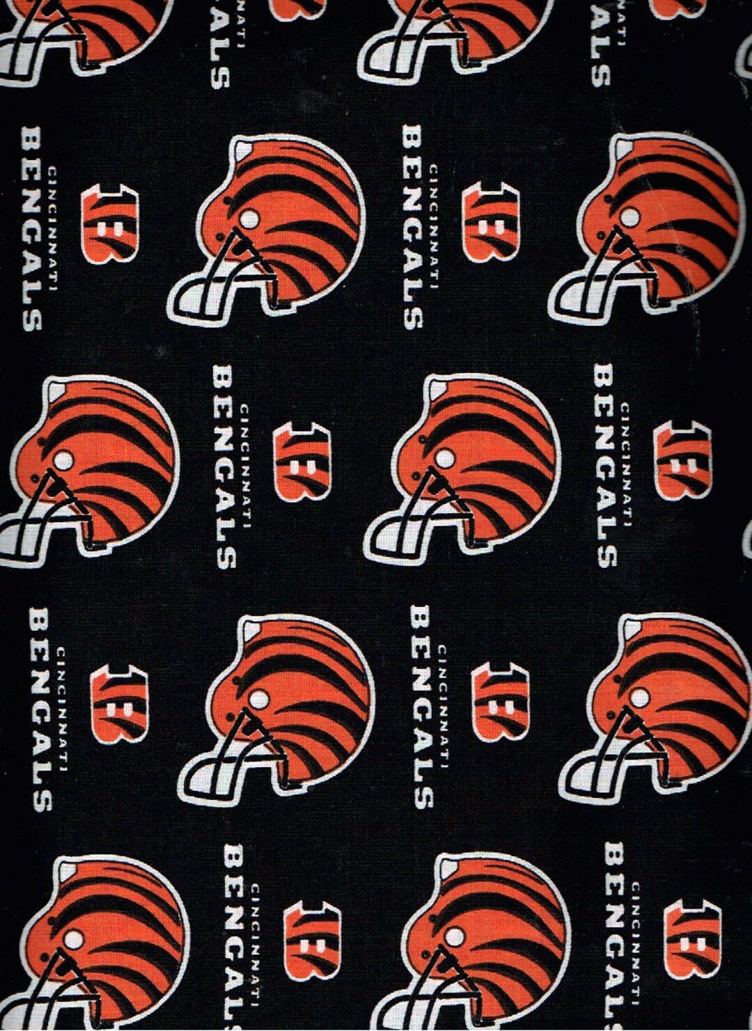 Sports,bengals, 58" Wide , Listed @ 1/2 Yard 100% Cotton - Etsy