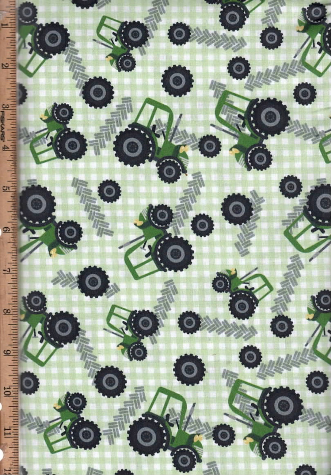 Green Tractor Fabric, 100% Cotton, Listed @ 1/2 Yard, 18"x 45" - Etsy