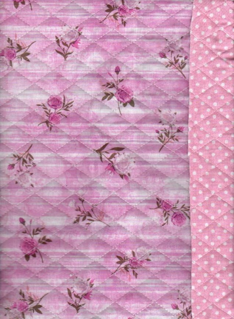 Pre Quilted,pinkrose / Pink Dots(sale) Listed @1/2 Yard - Etsy