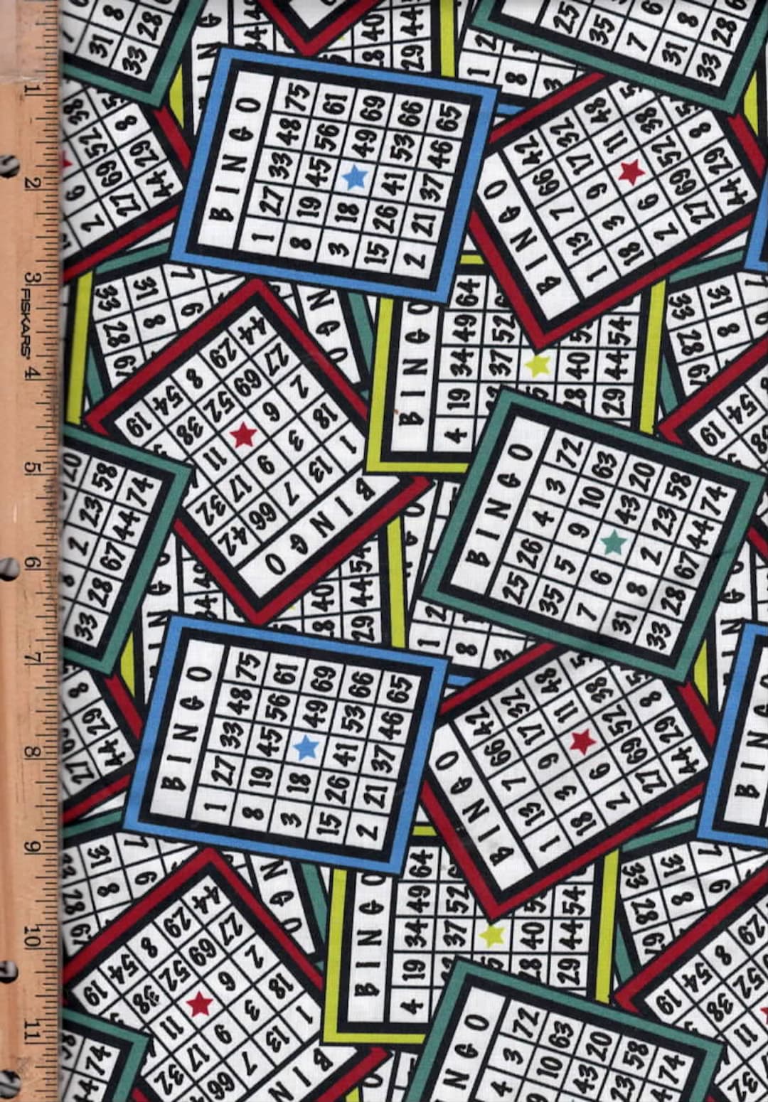 Bingo Cards 45" Wide 100% Cotton Listed @ 1/2 Yard - Etsy