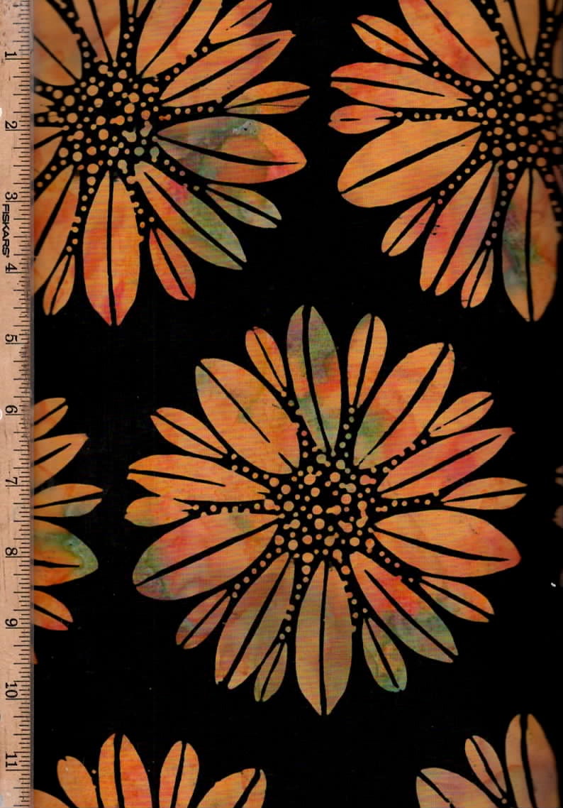 Sunflower Batik18x 44 Listed 1/2 Yard - Etsy