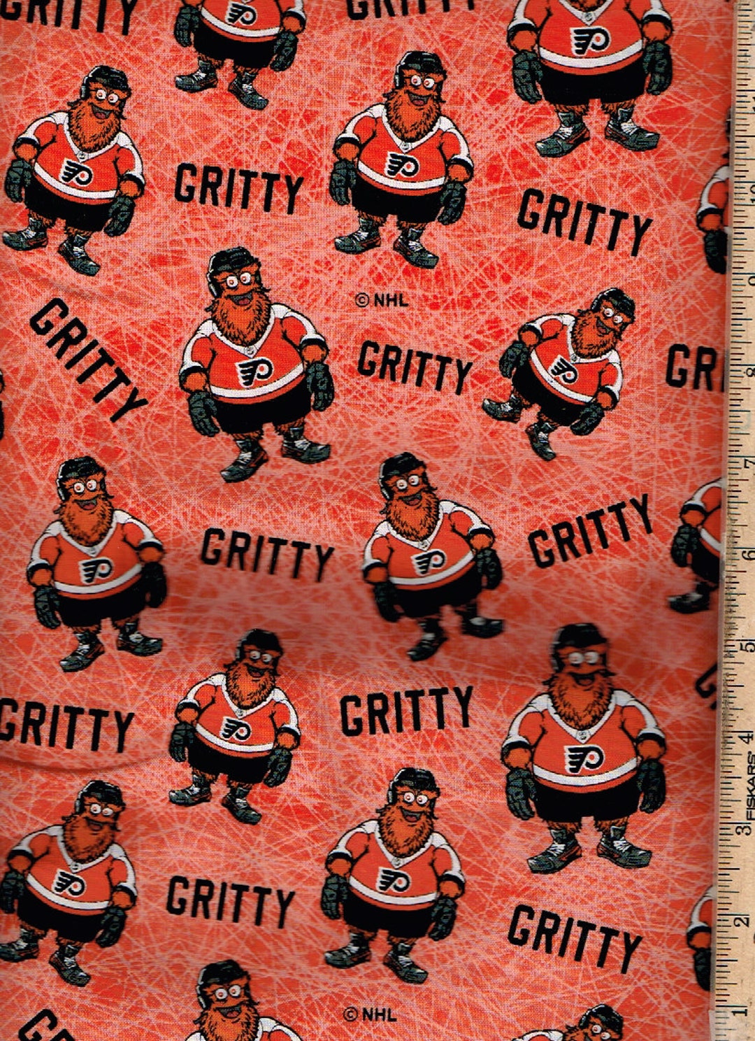 Sports, Phil. Flyers, Gritty, 45" Wide 100% Cotton ,listed @ 1/2yard - Etsy