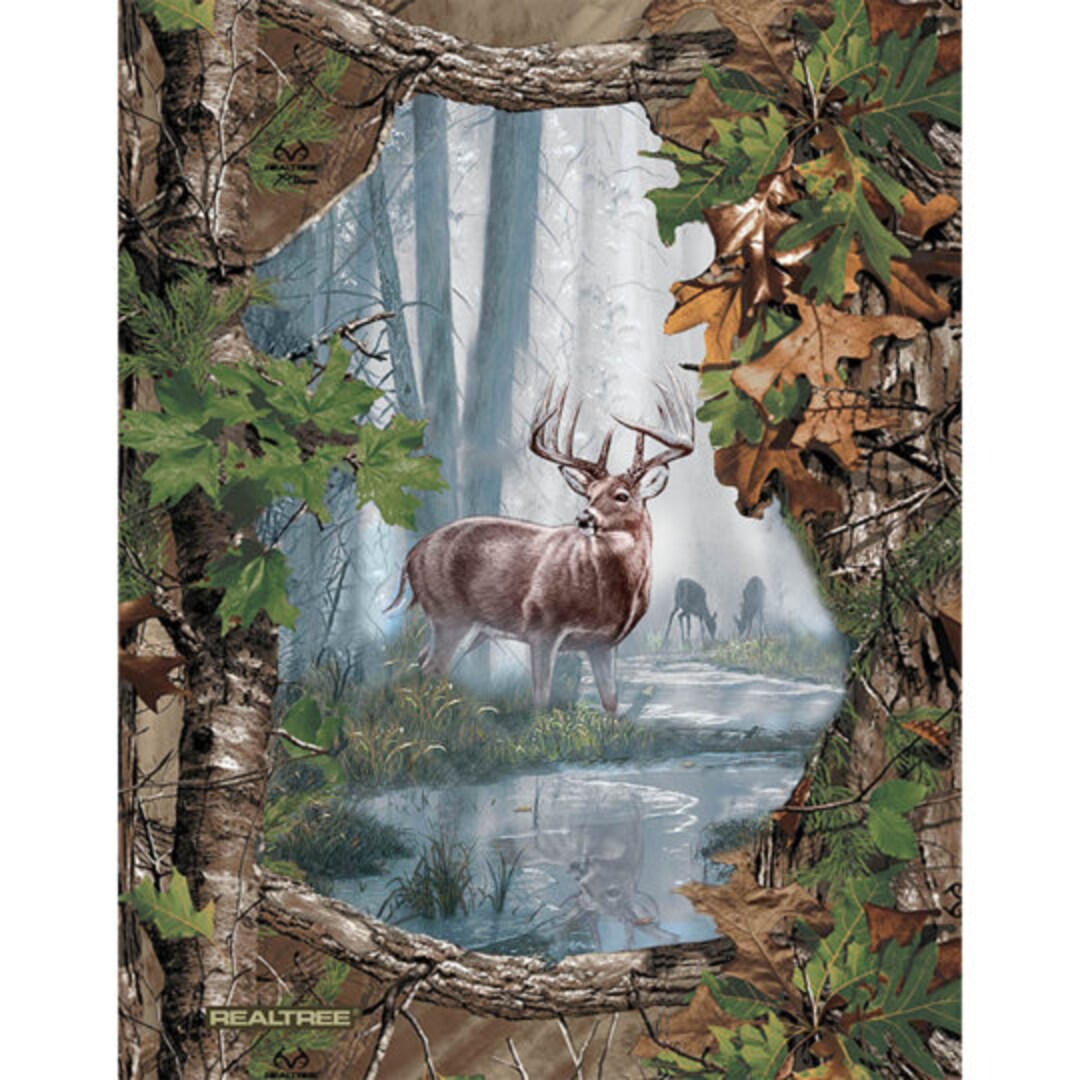 Real Tree Deer Scenic Woods Panel 36x45 Print Concepts - Etsy