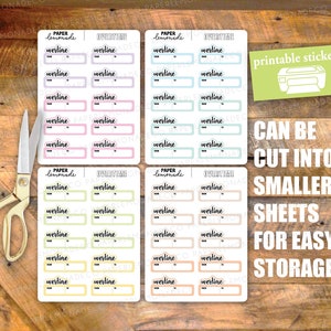 Overtime PRINTABLE Stickers for Your Planner or Your Calendar to Help ...